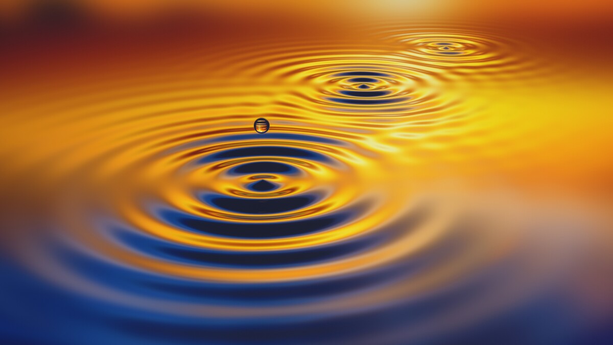 why does water ripple